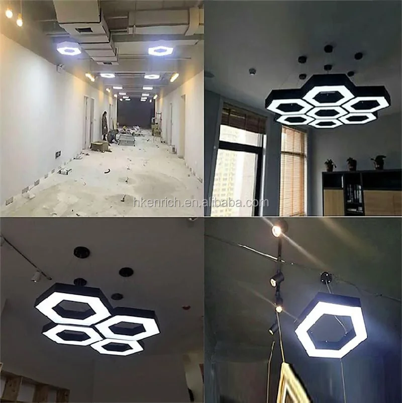 120cm Diameter Hexagon Light Fixture For Hotel - Buy Hexagon Shape Led ...