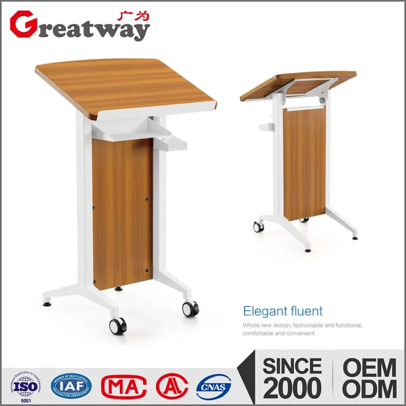 Modern Speech Desk/lecture Table Podium Rostrum Cherry Veneer - Buy ...