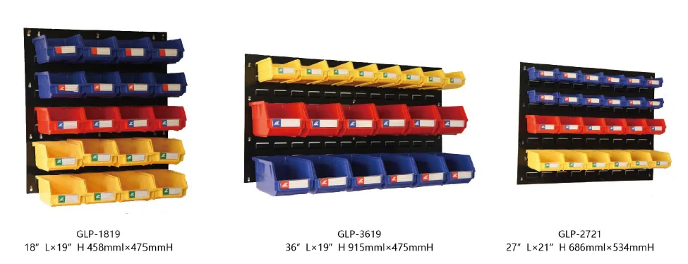 Wholesale Wall Mounted Hanging Storage Bin Panel Rack System - Buy Wall ...