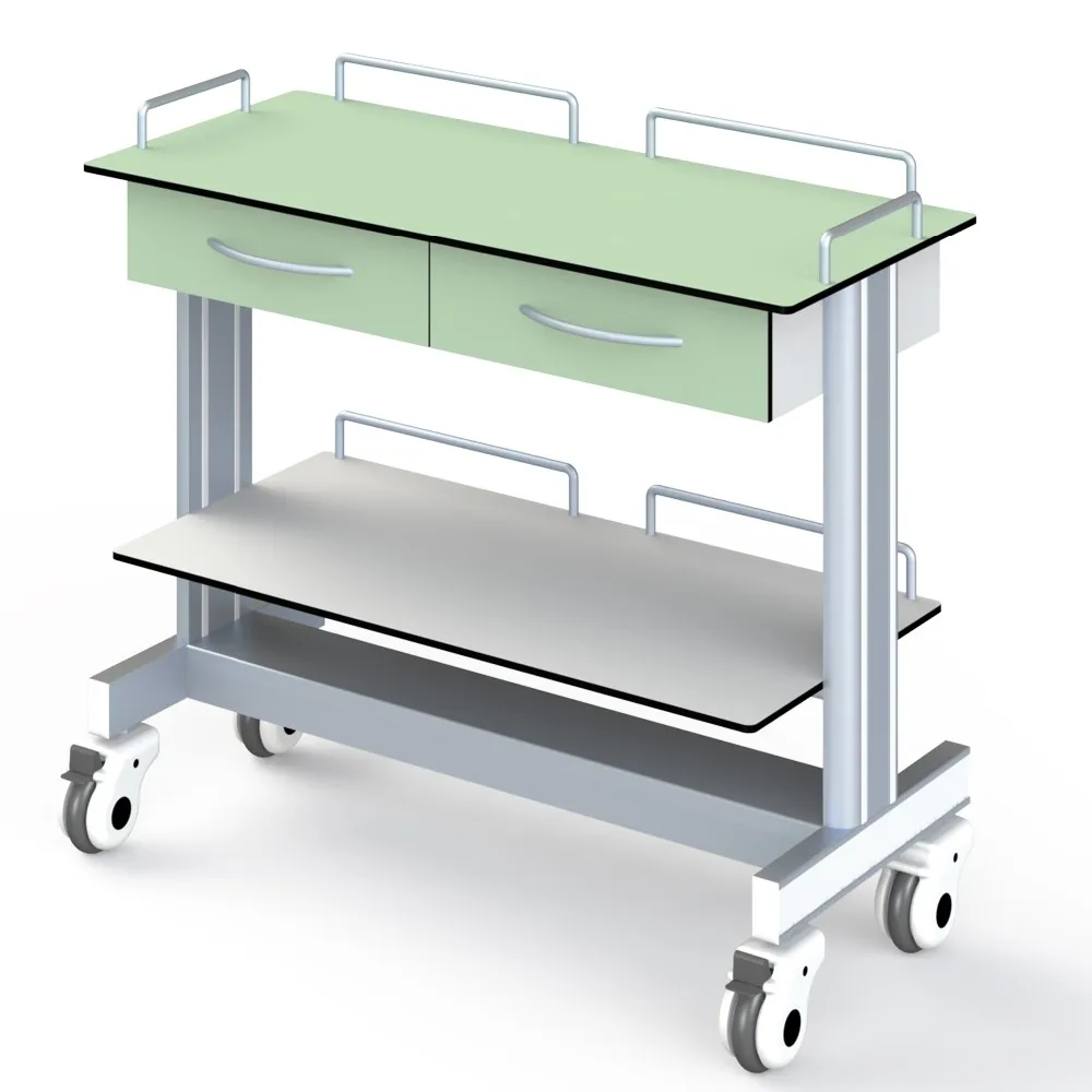 Medical Delivery Trolley Made Of Metal And Hpl - Buy Hospital Trolley ...