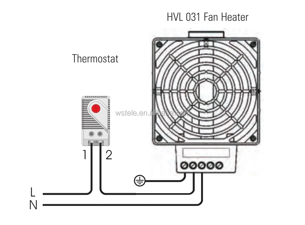 Hv031/hvl 031 100w To 400w Space Saving Fan Heater - Buy Space Heater ...