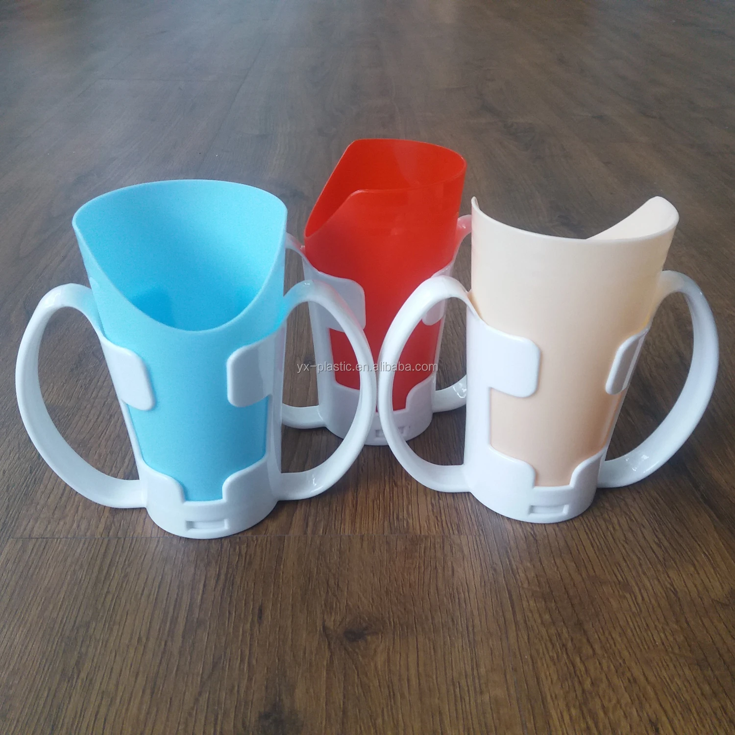 Customized Plastic Cup With Hand Grip Holder For Hospital - Buy Hand ...