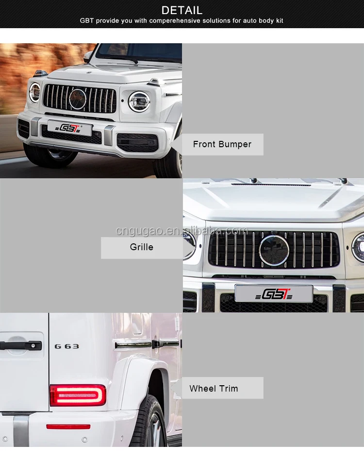Gbt Body Kit Include Wheel Trim And Grille Bumper Plate License Borad ...