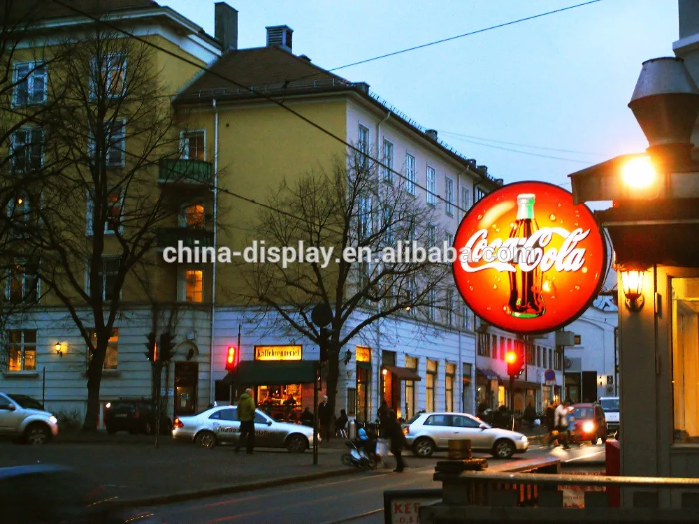 Rotating LED Pub Signs Display - Double-Sided Wall Signage for Outdoor ...