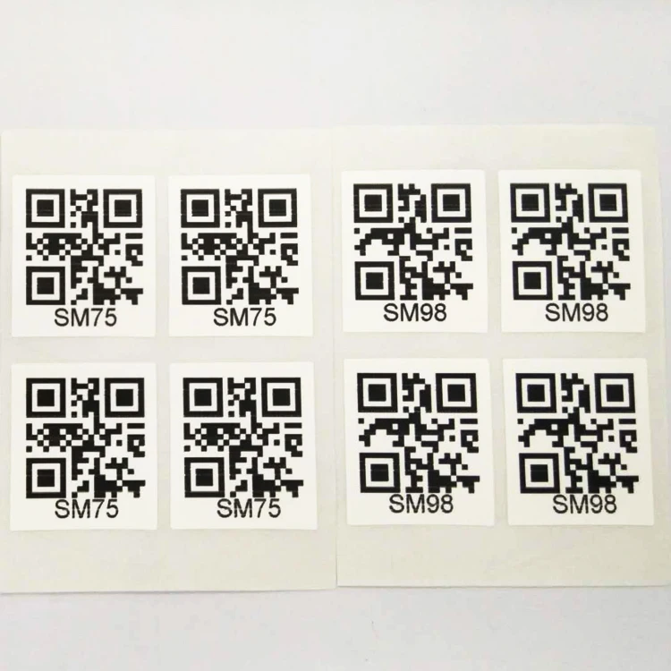Custom Qr Code Label Adhesive Metal Code Technology Security Sticker ...