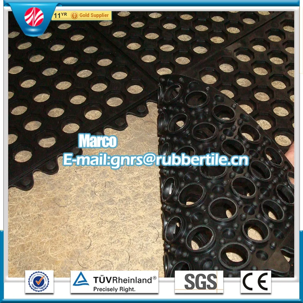 Oil Resistant Industrial Rubber Mat Interlocking Used Rubber Mat Anti ...
