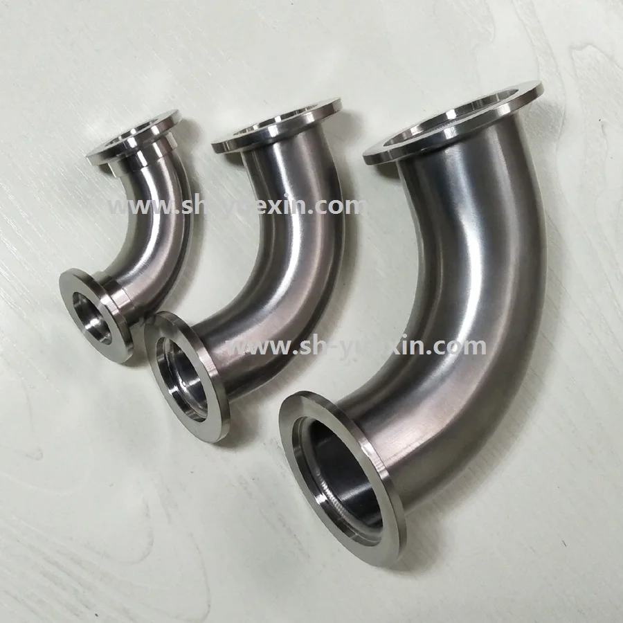 Férula de soldadura de 90 grados, accesorios de brida al vacío de acero inoxidable 304, 316L ...