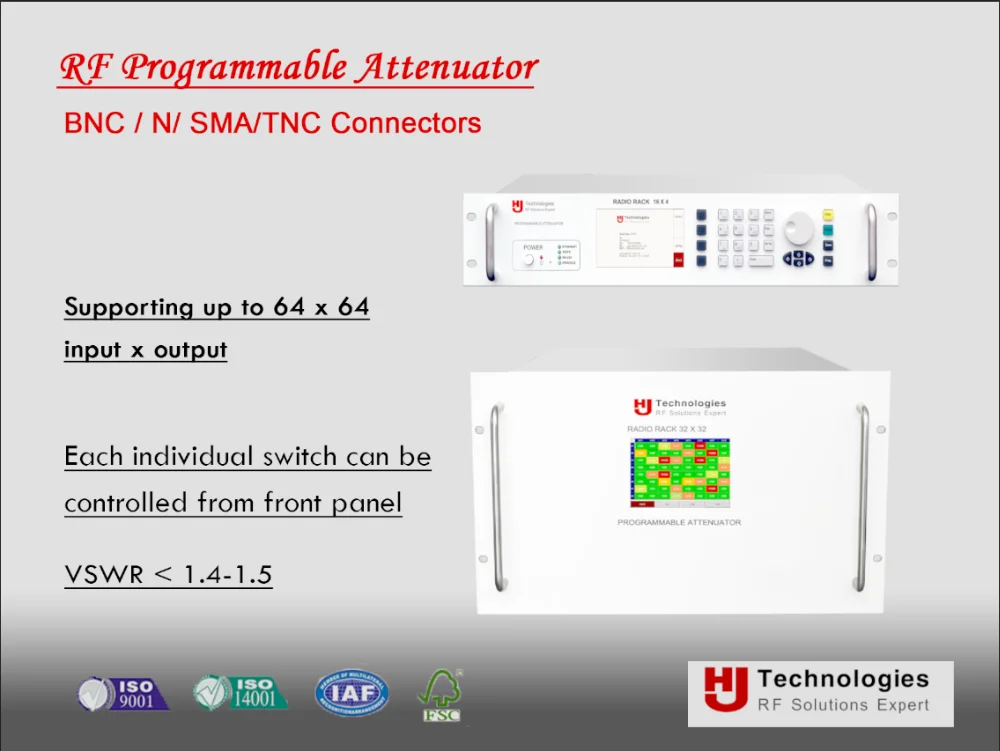 Rf Test Equipment Measurement Programmable Attenuator/ Radio Rack Up To ...