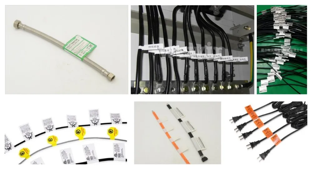 Ce Certification Electric Wire Cable Flag Sticker Wire Folded Labeling ...