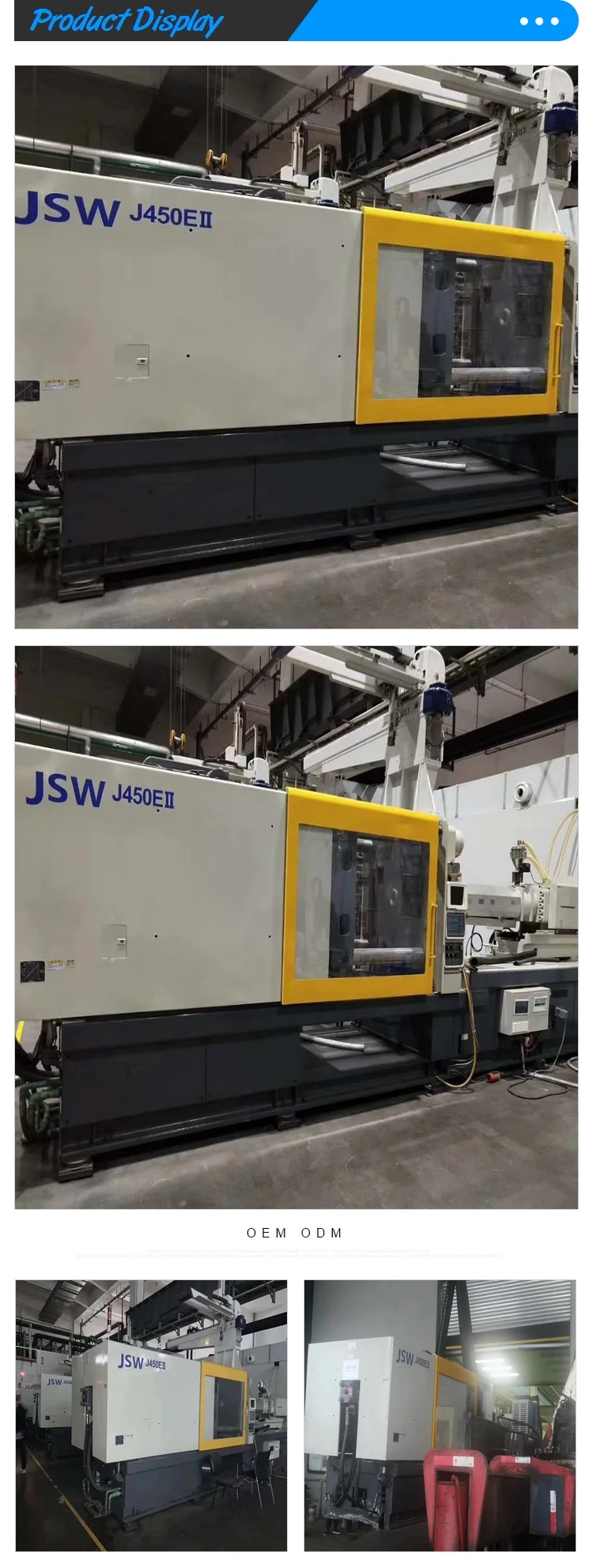 Japan Jsw 350t 450t 550t Used Plastic Injection Moulding Machine With ...