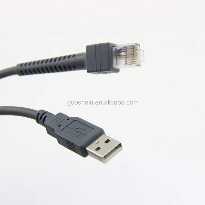 Standard Usb A Male To Rj50 10p10c Male Barcode Scanner Cable For ...