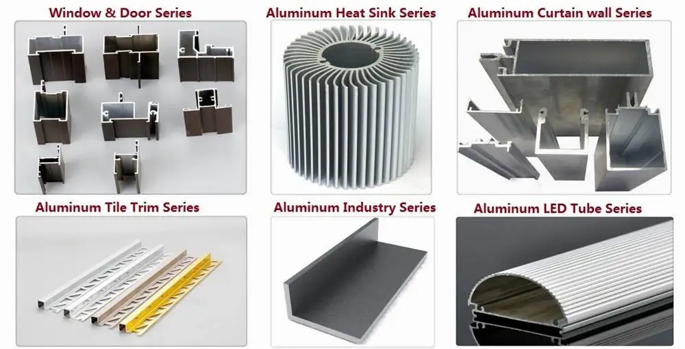 6063 Aluminum Alloy Extruded Aluminium Profiles Aluminum Channel Frame ...