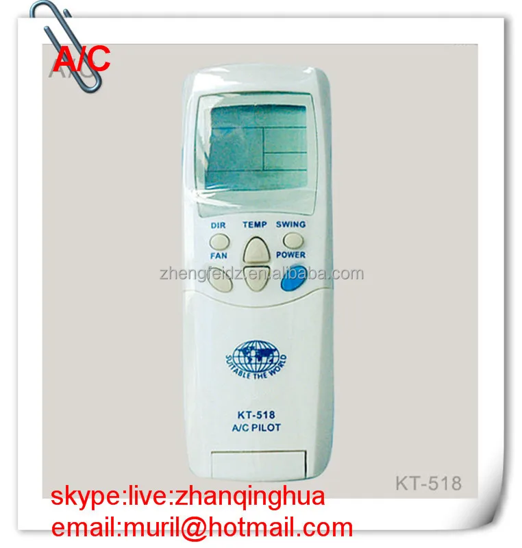 2015 16 Keys White High Quality A/c Universal Remote Control Kt-518 ...