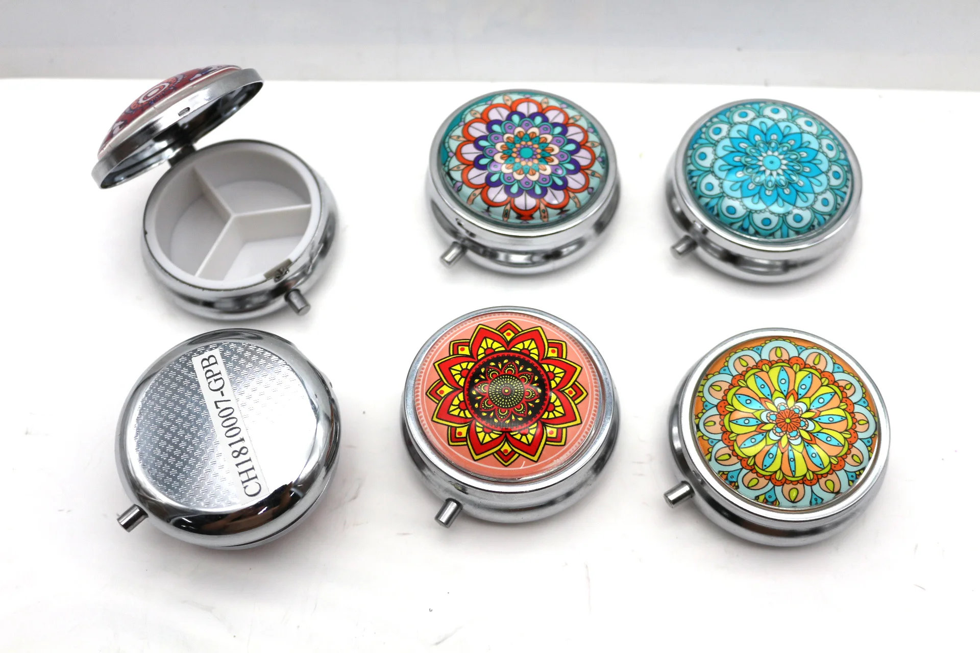 Custom Metal 3 Times Pill Organizer Box - Buy Pill Box,Metal Pill Box ...