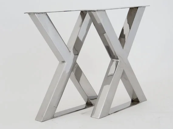 Modern Stainless Steel Dining Table Feet For Wood Furniture Design ...