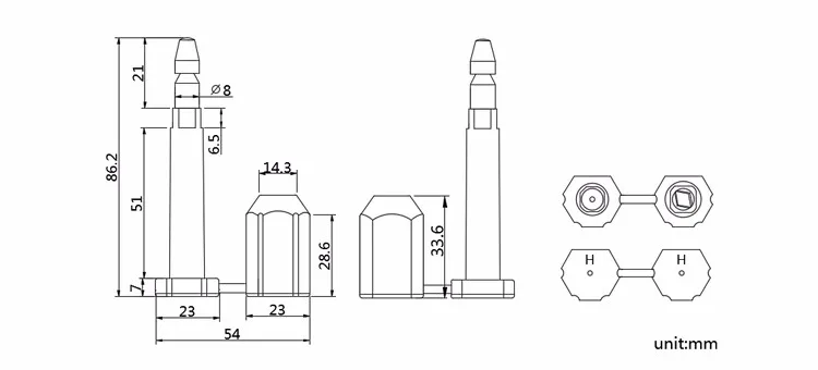 Hs Code Lock Security Containers Steel Bolt Seal Tx-bs306 - Buy Ecurity ...