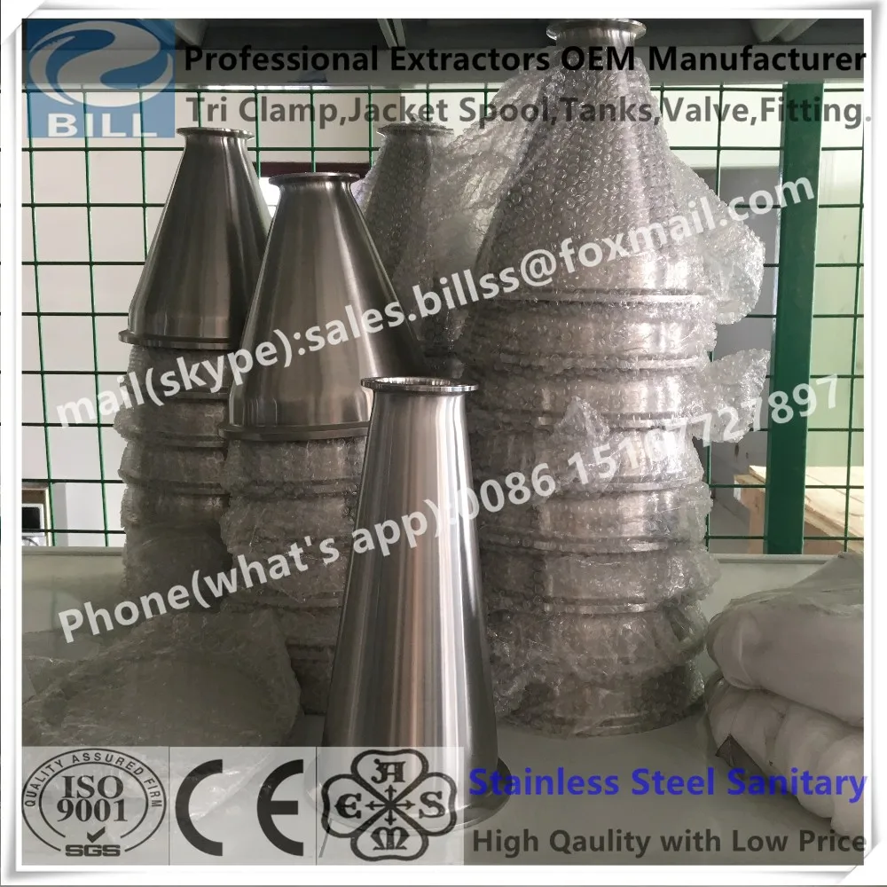 Concentric/eccentric Tri Clamped Jacketed Reducer With Npt/bsp Female ...