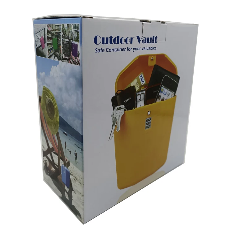 Indoor Outdoor Portable Beach Safe Box With Key And Combination Access ...