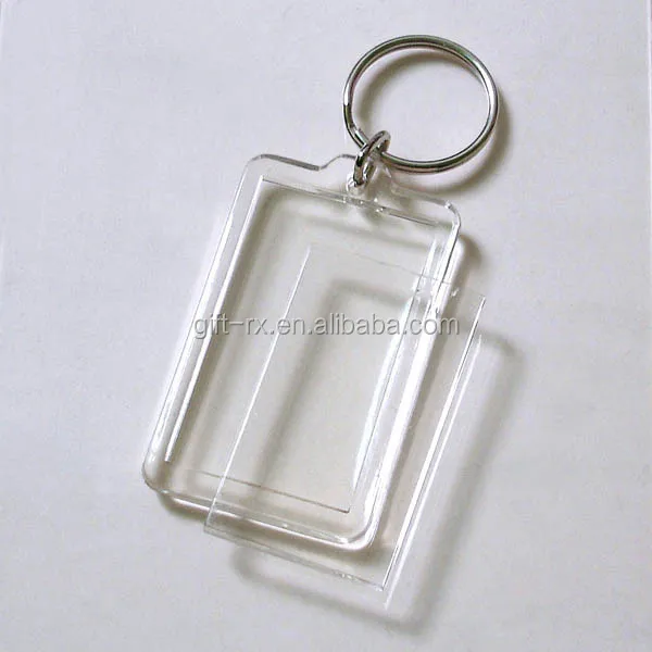 Custom clear Acrylic Keyholder Keychains Ring Wholesale Sublimation ...