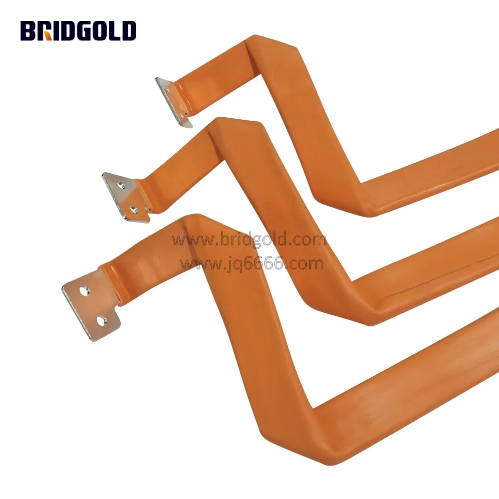 Insulated Copper Laminated Busbar With Orange Heat Shrink Tube - Buy ...