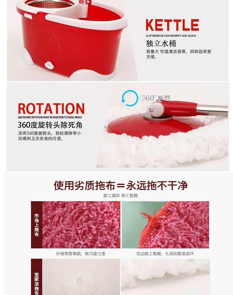 Double Devices Hand Press 360 Mop Wringer Bucket - Buy Mop Wringer ...