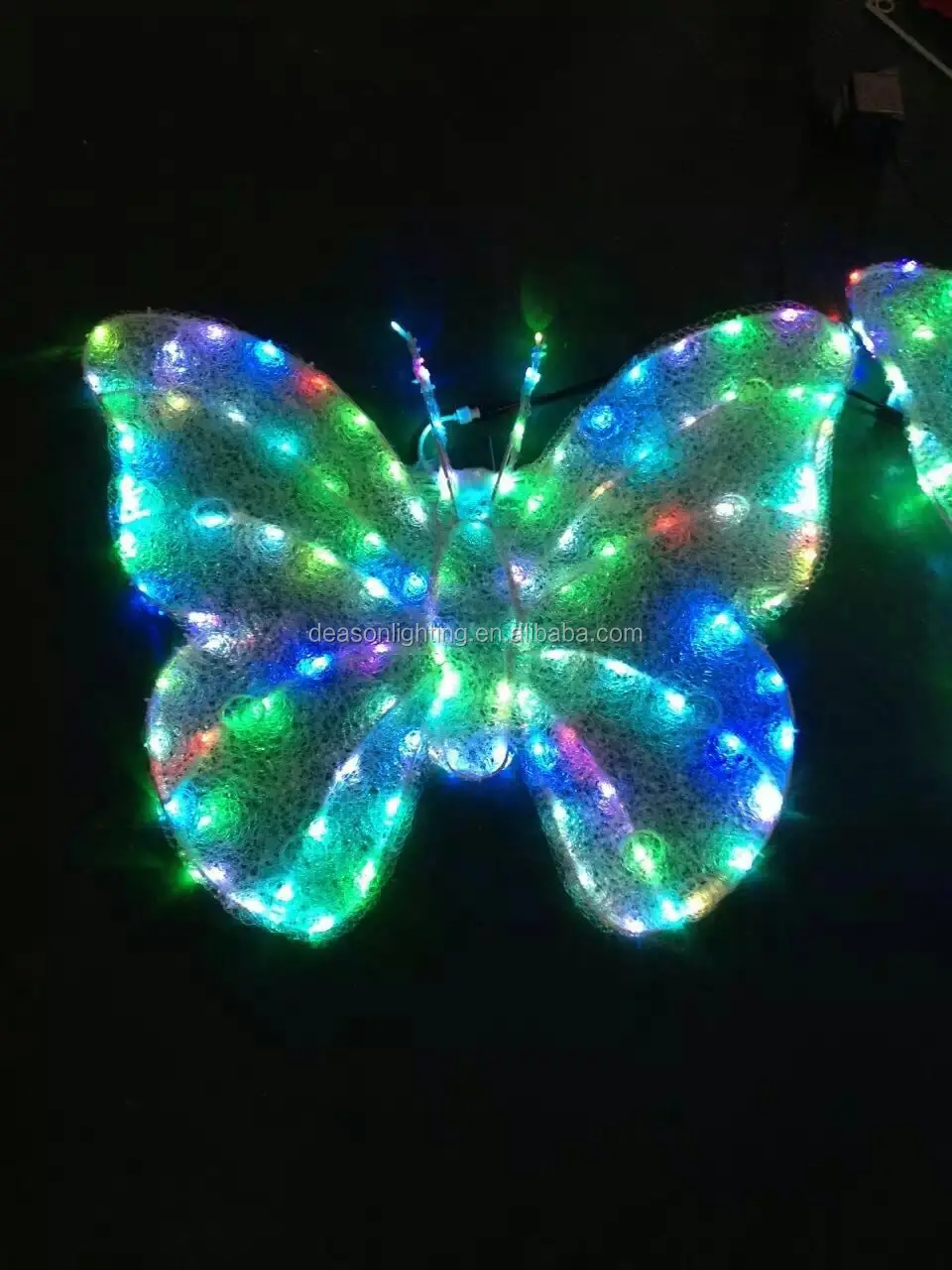Decorative Led 3d Butterfly Sculpture Lights - Buy Lighted Butterfly ...