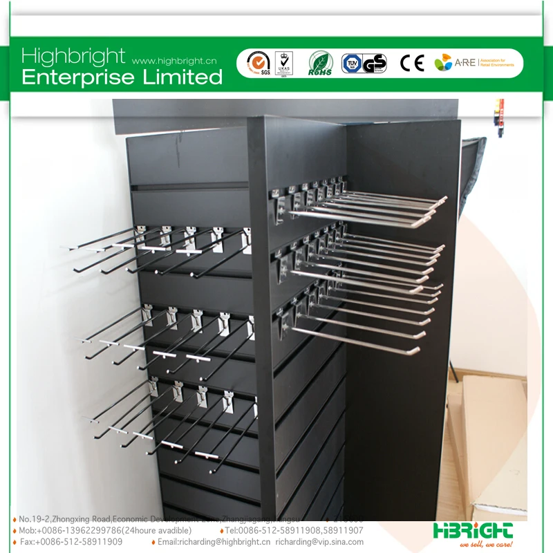 Retail Supermarket Hanging Scanning Slatwall Hook,Chrome Waterfall ...