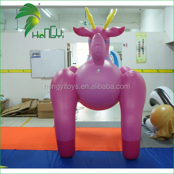 Good Quality Durable Pvc Christmas Inflatable Deer / Giatn Beautiful ...