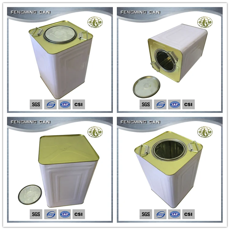 5 Gallon Metal Paint Buckets With Lever Lids And Lifting Handle For ...