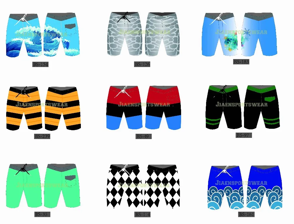 Design Your Own Logo Sublimation Printing Performance Boardshorts ...