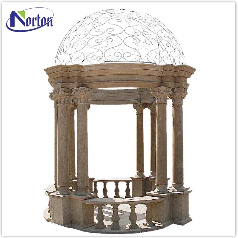 Hand Carved Square Decoration Stone Pavilion Ntwp-017y - Buy Stone ...