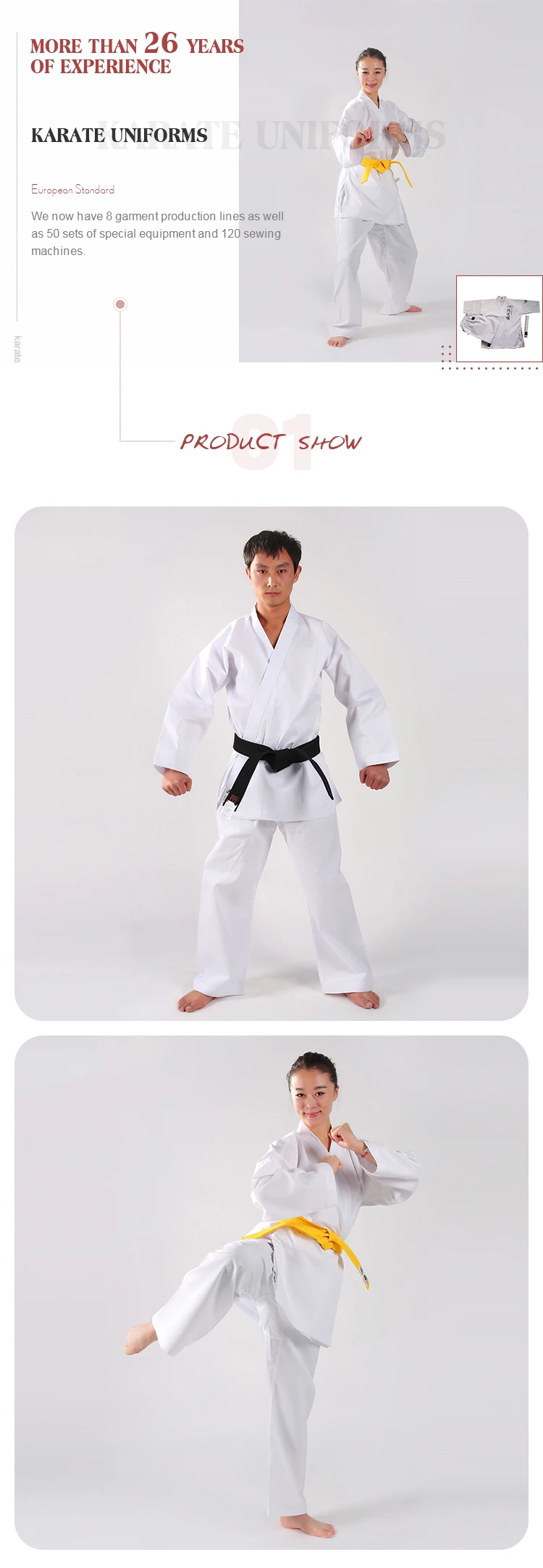 Custom Most Competitive Super Heavy Weight Customized Karate Uniform ...