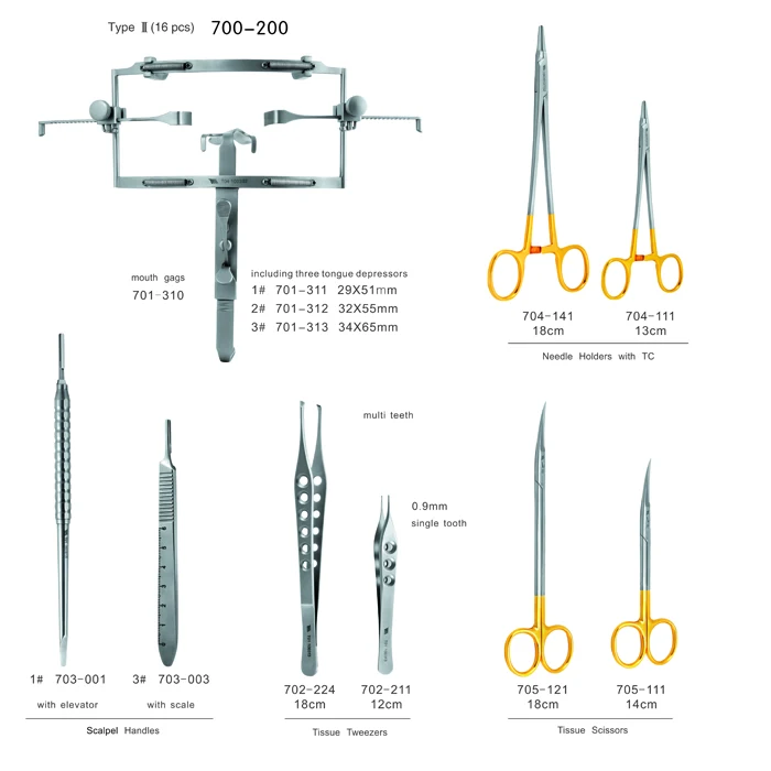 Instrument For Cleft Lip And Cleft Palate Set I With 16 Items - Buy ...