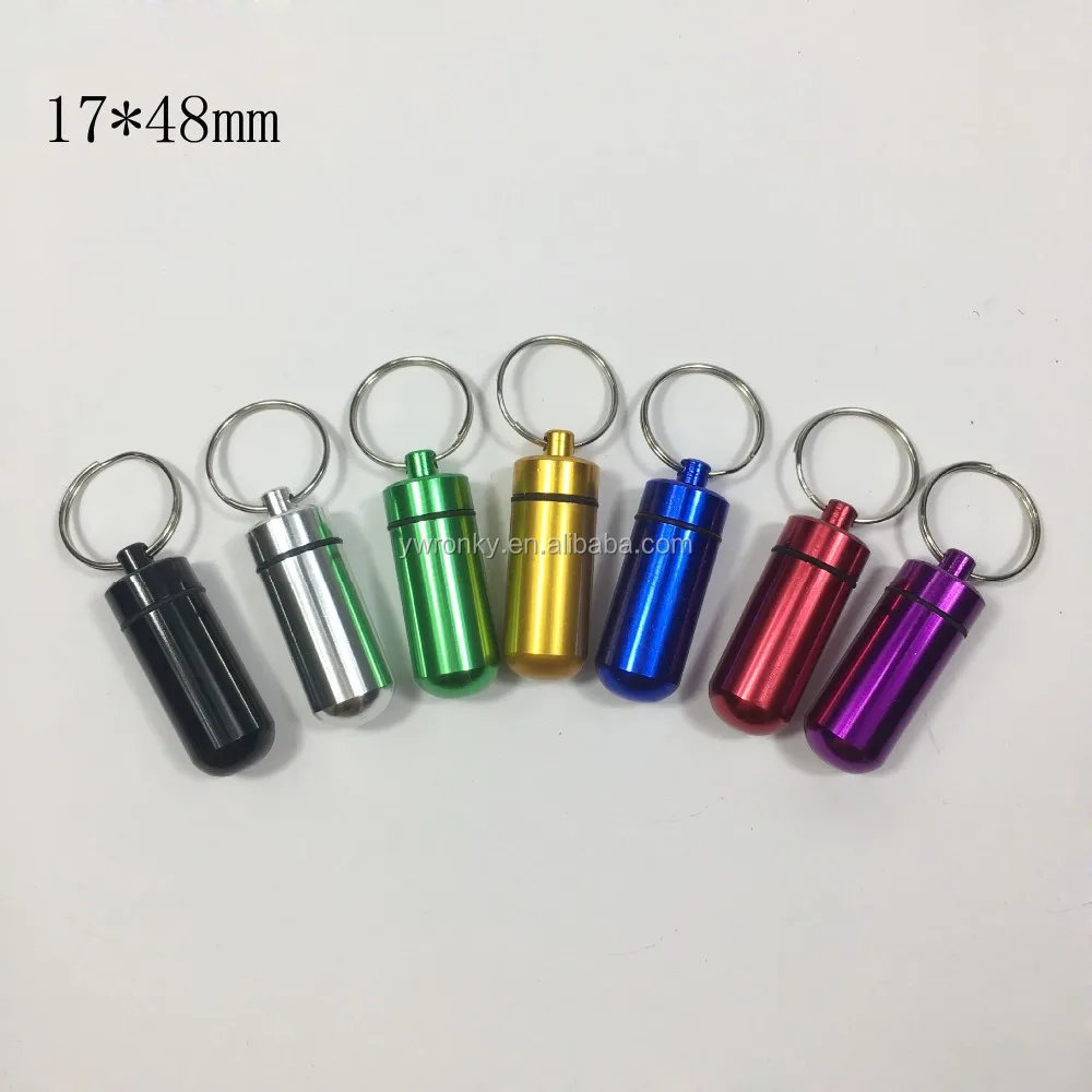 Aluminum Capsule Medicine Pill Container - Waterproof & Portable
