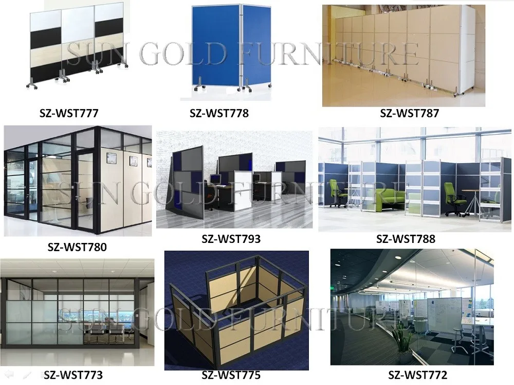 Modern Room Divider Folding Partition Wall Removable Office Partition ...