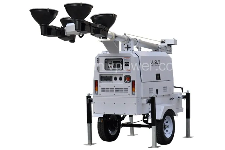 Generador De 6kva Y Torre De Iluminación,Doble Uso Con Luces De 4x1000w ...