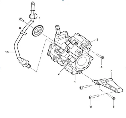 Pompe À Injection De Carburant Assy,Pour Ford Transit V348 2.2l Fb3q ...