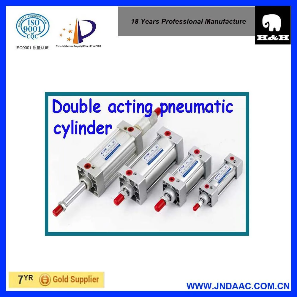 Square Style Pneumatic Cylinder - Buy Pneumaitic Cylinder,Double Acting ...