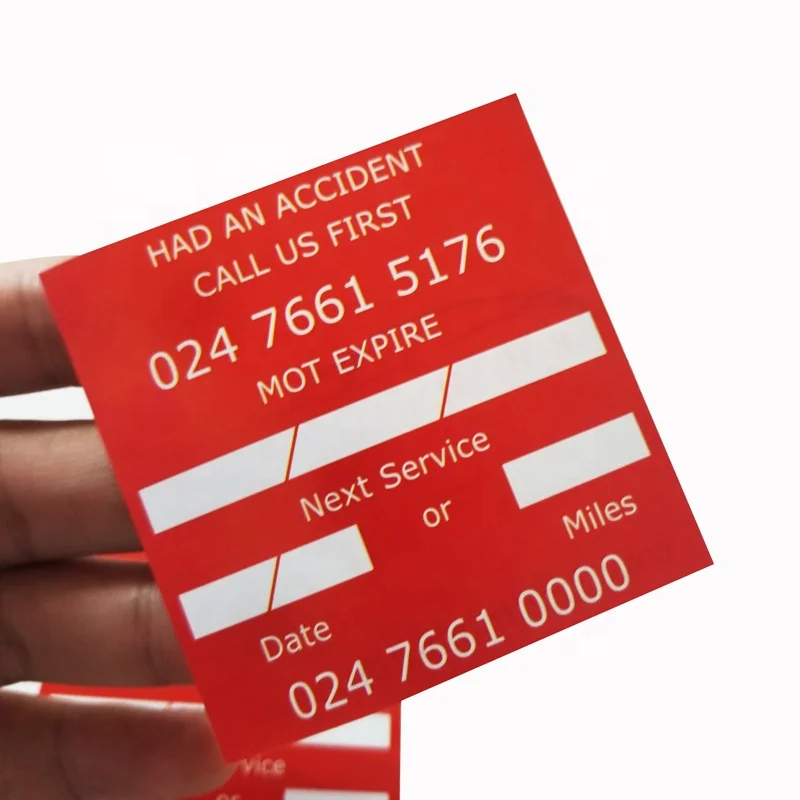 Custom Printing Address Label Car Service Sticker Waterproof Uv ...