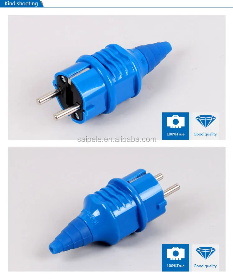 Low Voltage 2pin Schuko Plug Industrial Waterproof Plug Socket 16a (sp ...