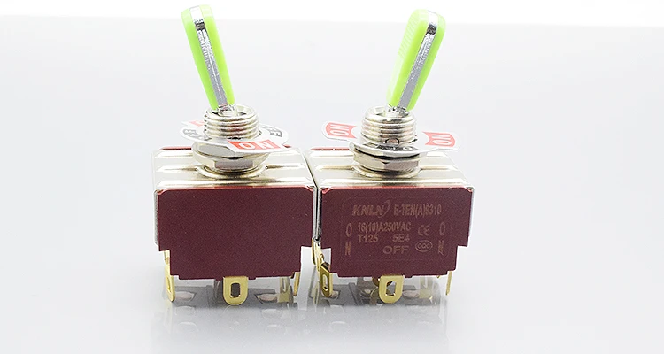 Industrial IP67 sealed DPDT Metal Spring Return Toggle Switch 9 Pin on ...