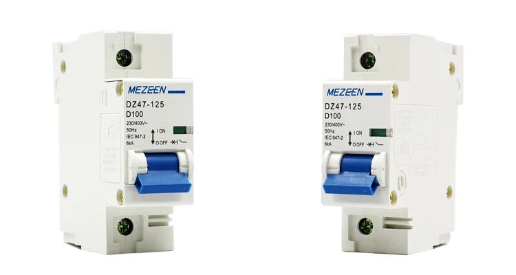 Mcb Dz47-125 100 Amp Mcb 100amp 2p Miniature Circuit Breaker 230v 400v - Buy Dc Mcb 100a,Mcb Dc ...