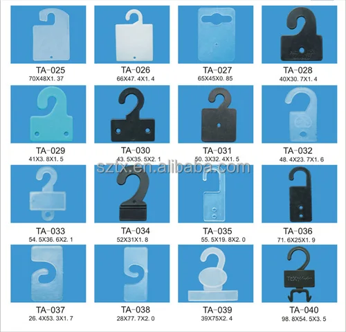 50mm Black Plastic Hook For Garments Packaging - Buy Plastic Hook ...