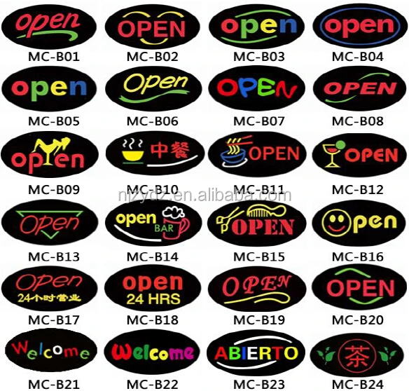 Led Epoxy Open Sign Board 12v Acrylic Led Sign - Buy Acrylic Led Sign ...