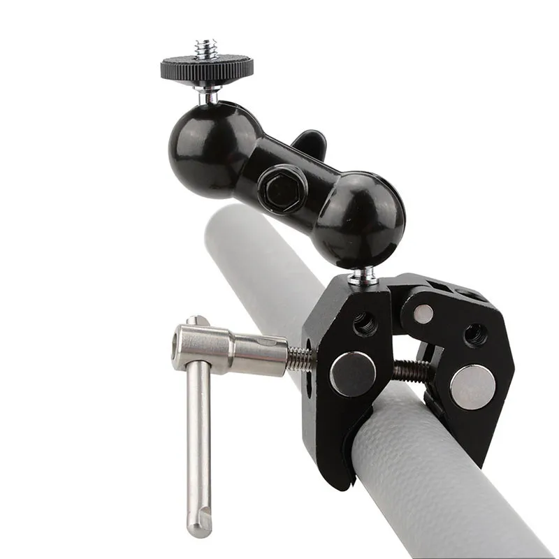 Hoshi Camera Clamp Ball Head Magic Friction Arm Mount Super Crab Clamp ...