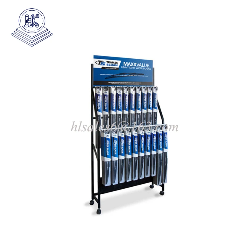 Custom Logo Metal Floor Windshield Wiper Display Rack - Buy Windshield ...
