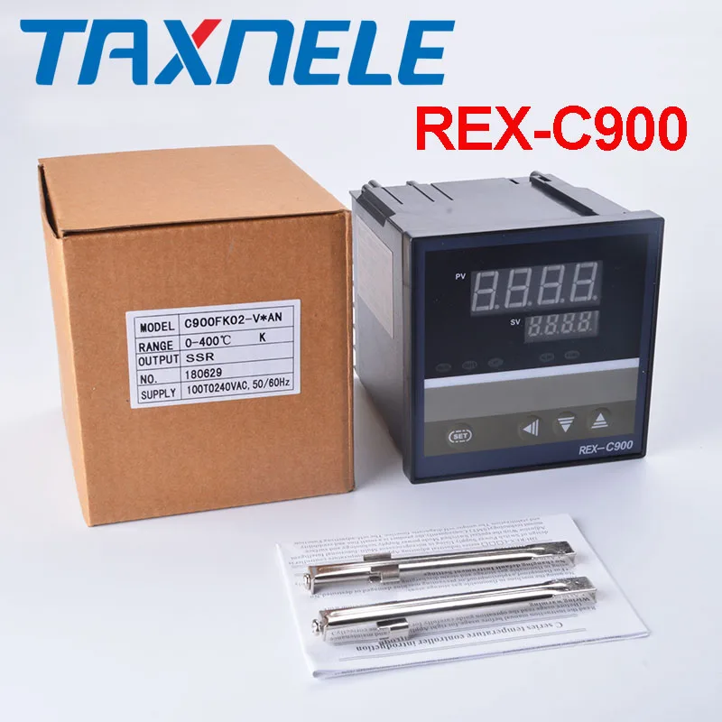 Controlador De Temperatura Digital Pid Rex-c900 Rex C100 Termostato + 40da Ssr Relé + Termopar K ...