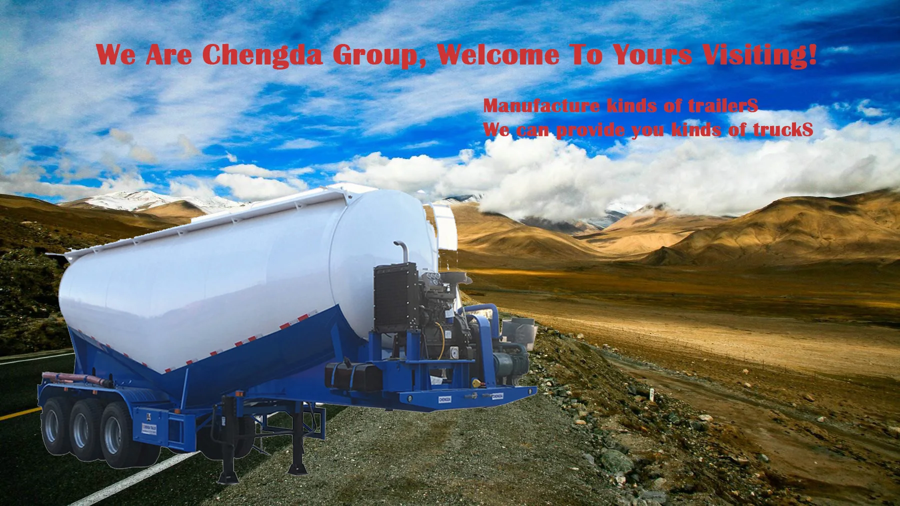 35cbm Bulk Cement Carrier Tank Container Semi Trailer Truck