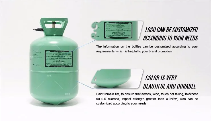 Custom 13.4L Small Disposable Helium Gas Tank for Balloons