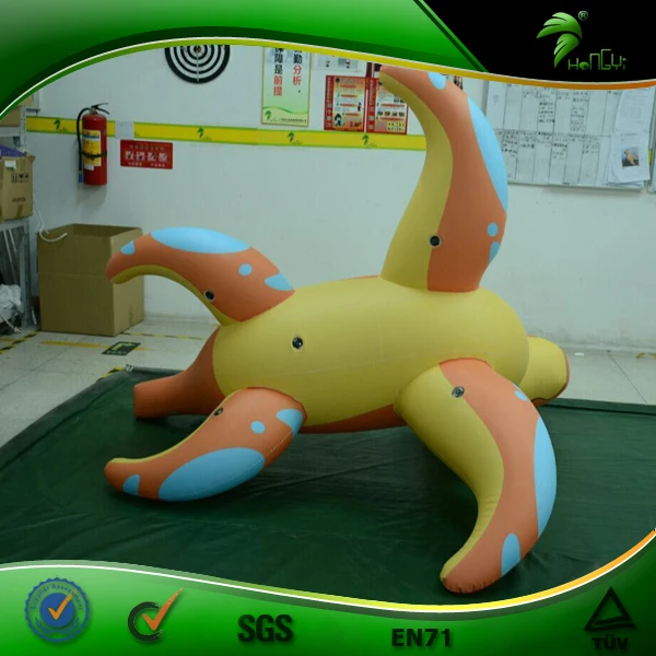 Hongyi Inflatable Orange Dragon Pool Float Ride on Toy